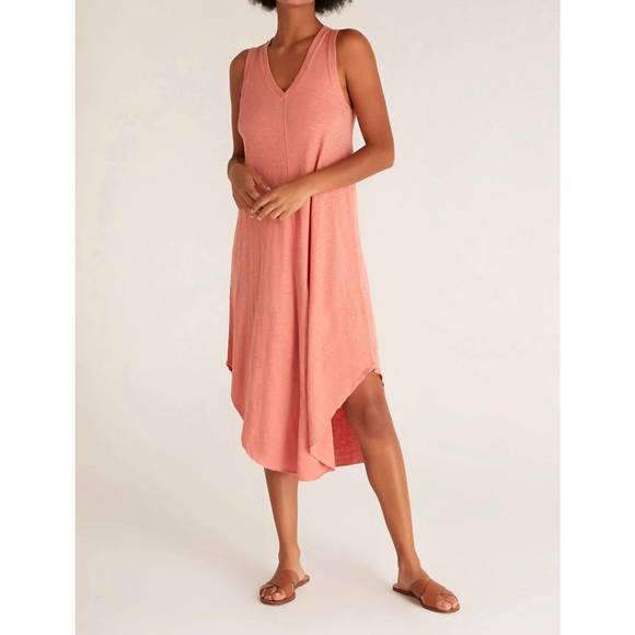 Z Supply | Dresses | New Z Supply Reverie Midi Dress In Canyon Rose ...